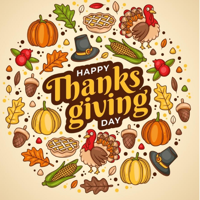 Happy Thanksgiving poster design template | PosterMyWall