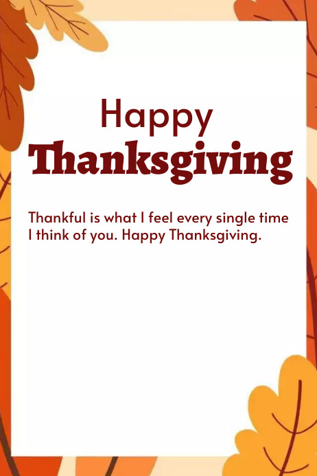 Happy Thanksgiving Poster Template | PosterMyWall