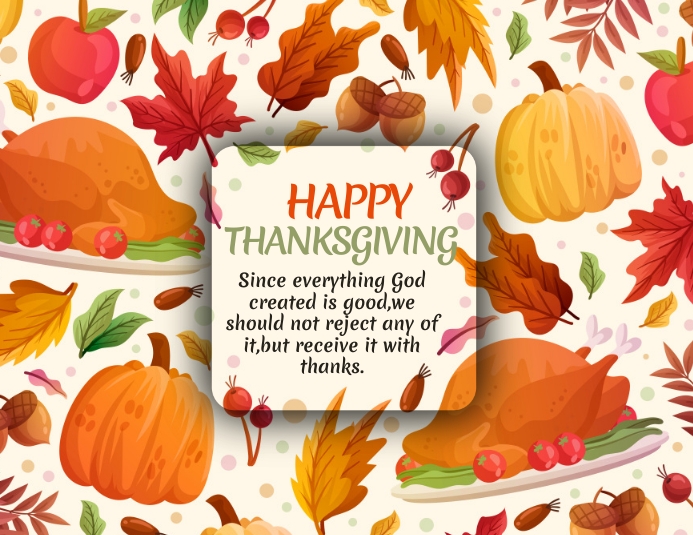 Plantilla de happy thanksgiving poster | PosterMyWall