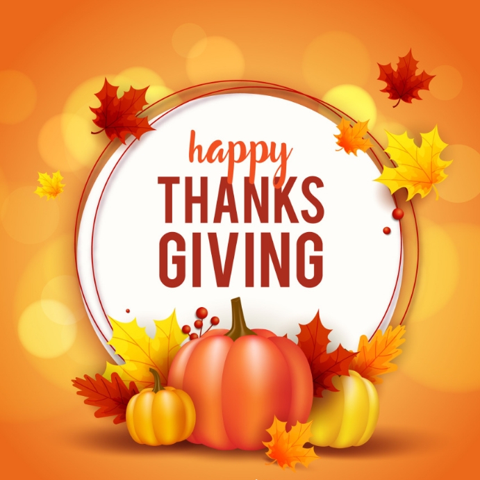 Happy Thanksgiving poster design template | PosterMyWall