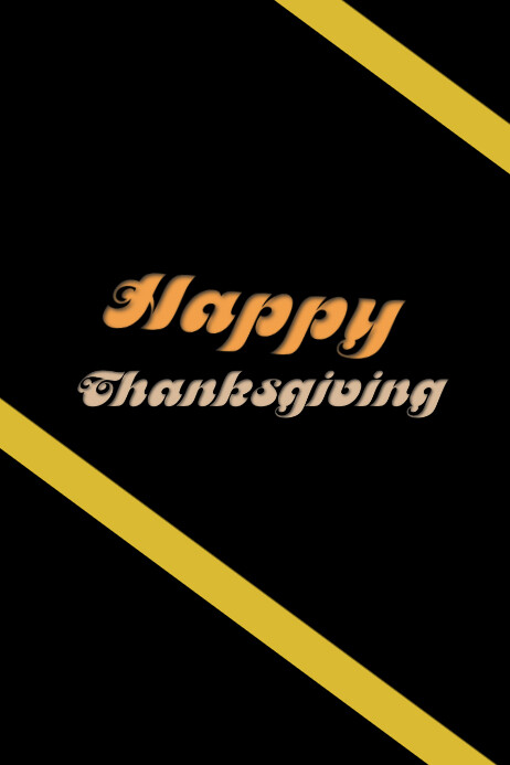 Happy Thanksgiving Poster Template | PosterMyWall