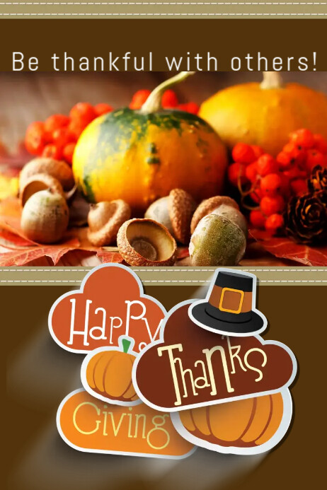 Happy thanksgiving Template | PosterMyWall