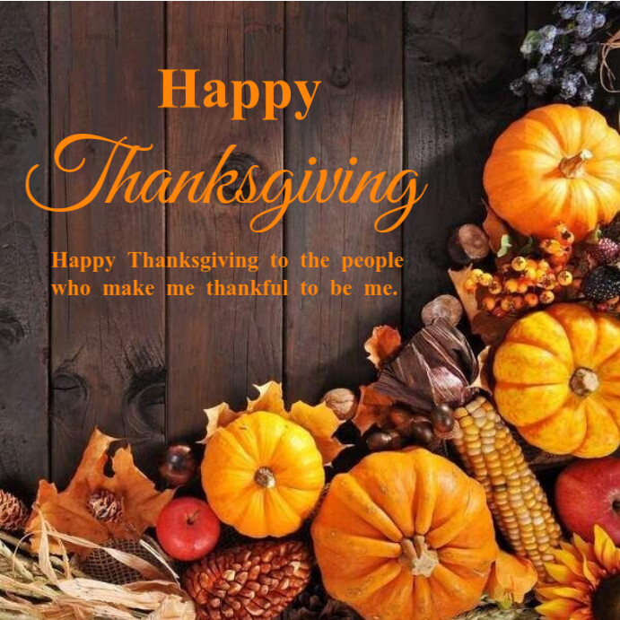 Happy Thanksgiving Template Instagram Post | PosterMyWall