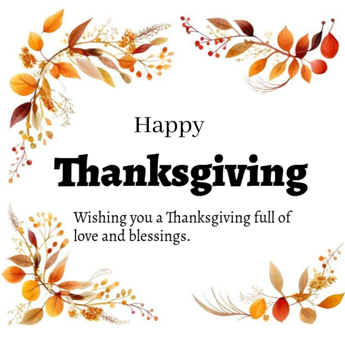 Plantilla de Happy Thanksgiving Templates Instagram post | PosterMyWall