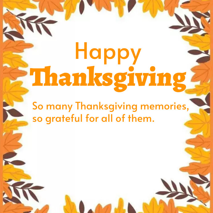 Happy Thanksgiving templates Instagram post | PosterMyWall