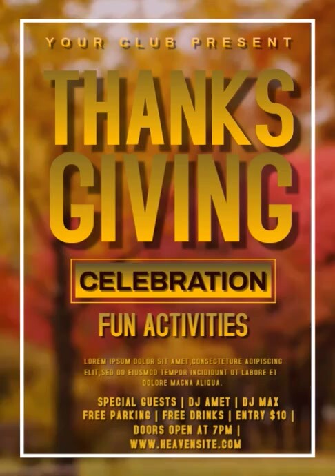 happy-thanksgiving-video-design-template | PosterMyWall