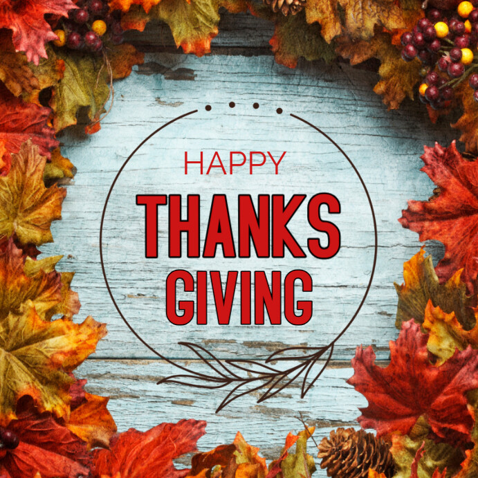 Happy things giving Template | PosterMyWall