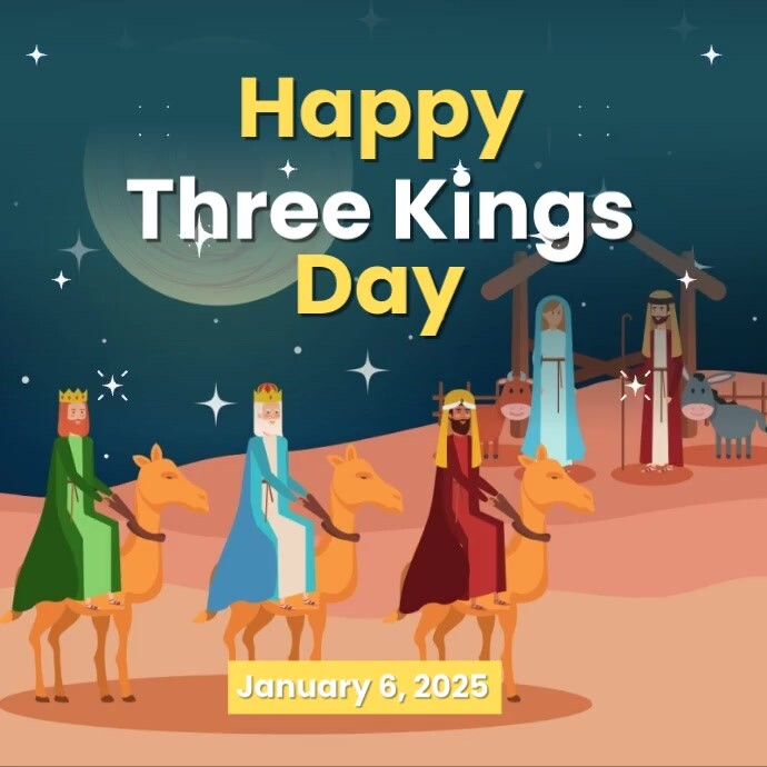 Happy Three Kings Celebration Template | PosterMyWall