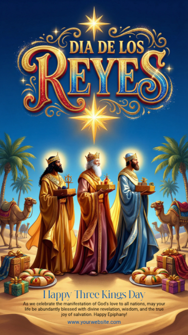 happy three kings day Template | PosterMyWall