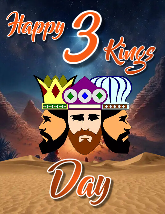 Happy Three Kings Day Template | PosterMyWall