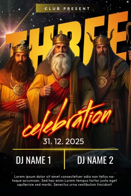 Copy of Happy Three Kings | PosterMyWall