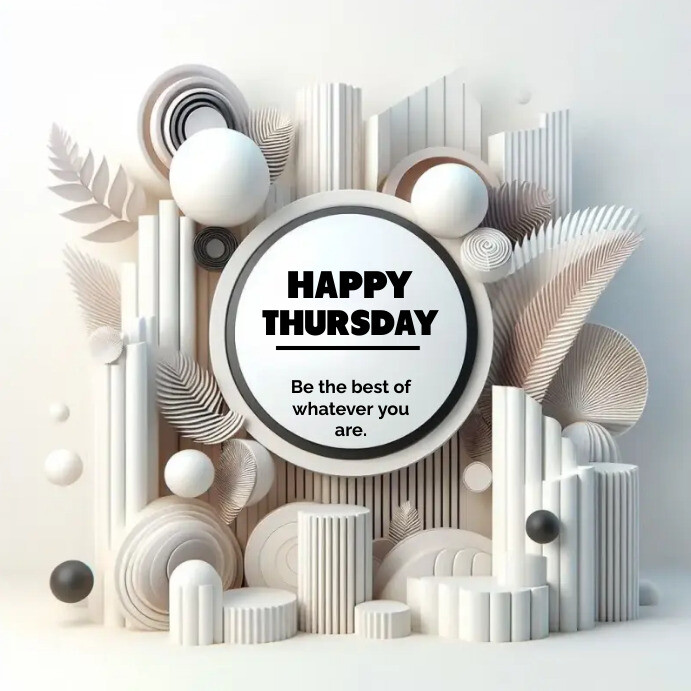 Happy Thursday Greeting Template | PosterMyWall