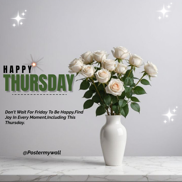 Happy Thursday Instagram Post Template | PosterMyWall