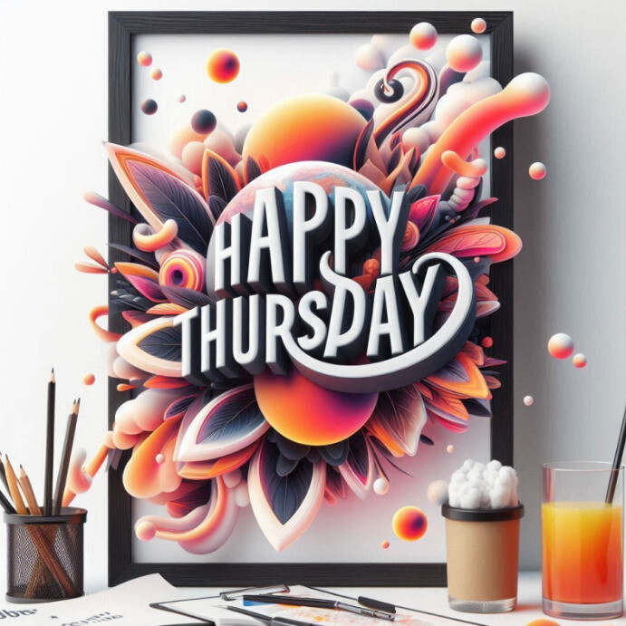 Plantilla de Happy Thursday Instagram Post | PosterMyWall