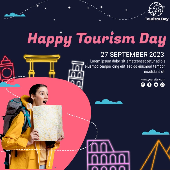 Happy Tourism Day Template | PosterMyWall