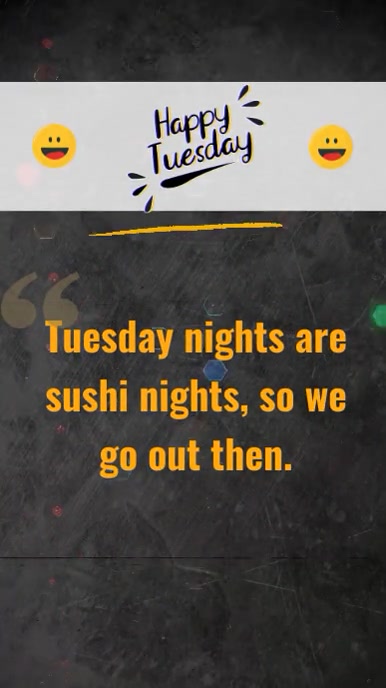 Copy of happy tue quote | PosterMyWall