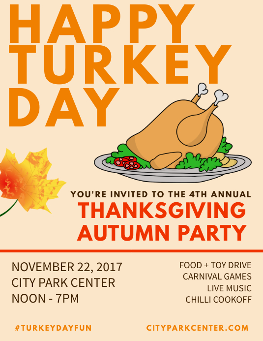 Copy of Happy Turkey Day | PosterMyWall