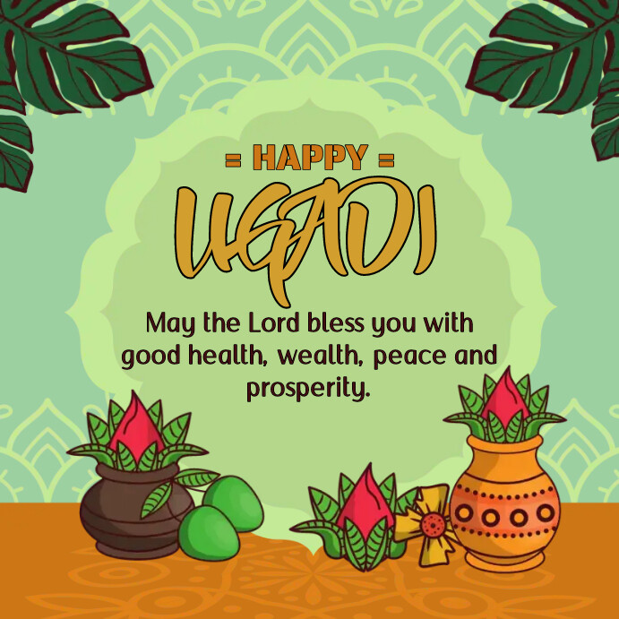 Happy Ugadi Post Template Instagram | PosterMyWall