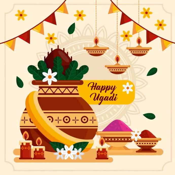 Happy Ugadi Wishes Template | PosterMyWall