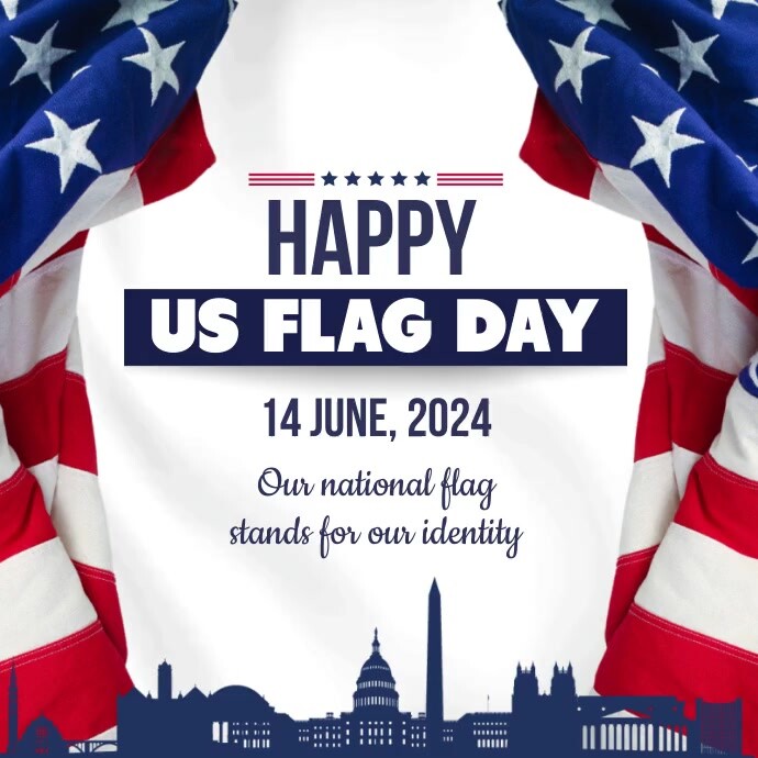 Plantilla de Happy Us Flag Day | PosterMyWall