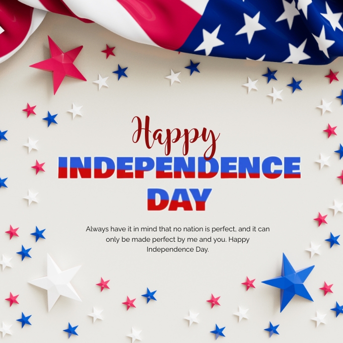 Plantilla de Happy Usa Independence Day Instagram Post | PosterMyWall