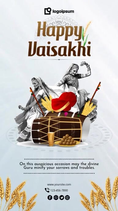 Happy Vaisakhi Template | PosterMyWall