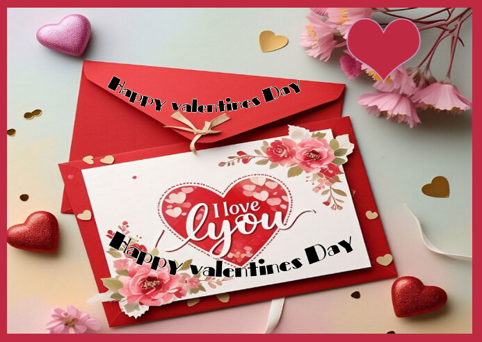Happy Val Postcard Template | PosterMyWall