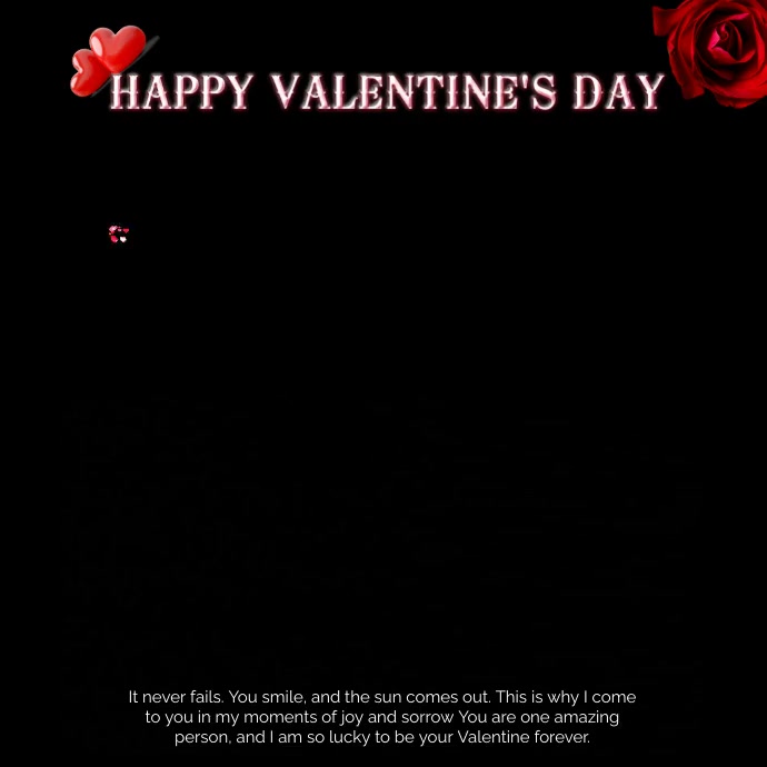 Happy Valentin's Day video Template | PosterMyWall