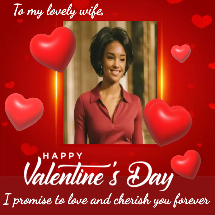 Copy of Happy Valentine's day 2024 card template | PosterMyWall