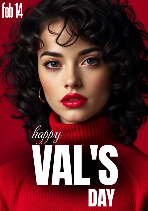 Happy Valentine's Day Celebration Poster Template | PosterMyWall