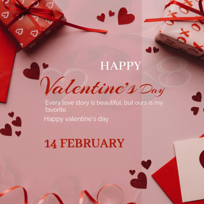 Happy valentine's day design template | PosterMyWall