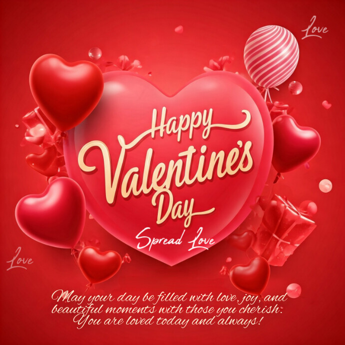 Copy of Happy Valentine's Day Instagram Post | PosterMyWall