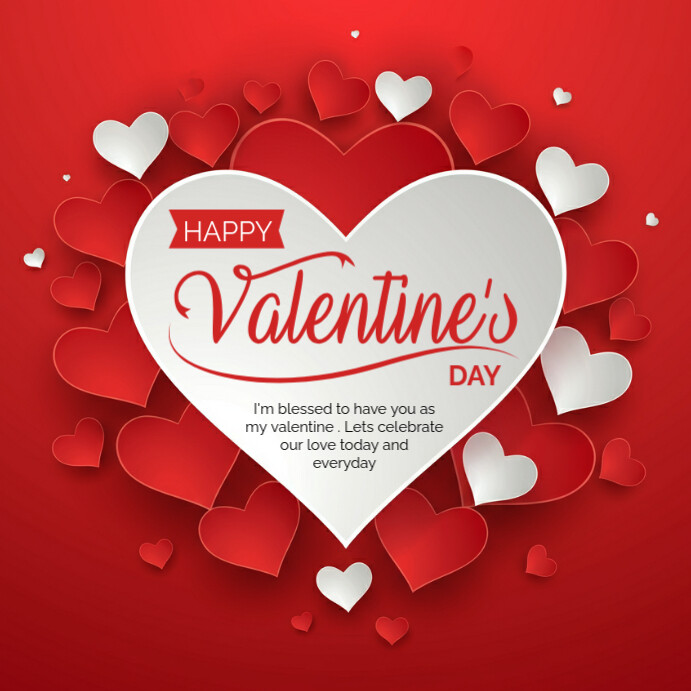 Happy Valentine's Day Social Media Post Template | PosterMyWall