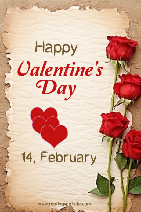 Happy Valentine's Day template 2025 | PosterMyWall