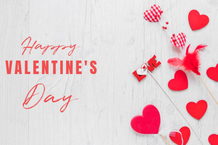 Happy Valentine's Day Templates And Online Greeting Cards Poster ...