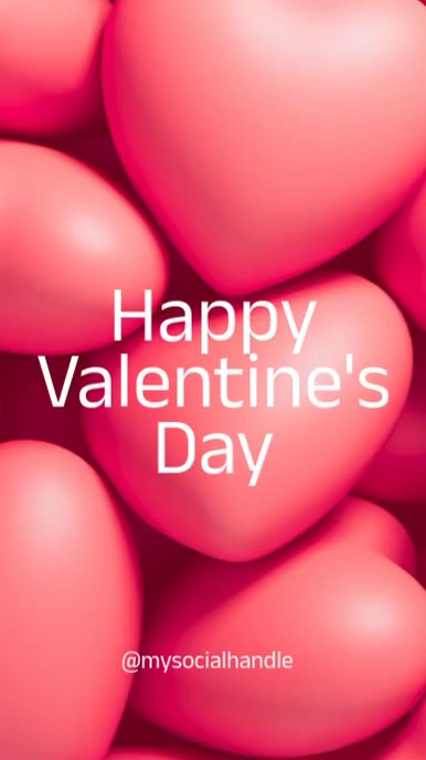 Happy Valentine's day video Template | PosterMyWall