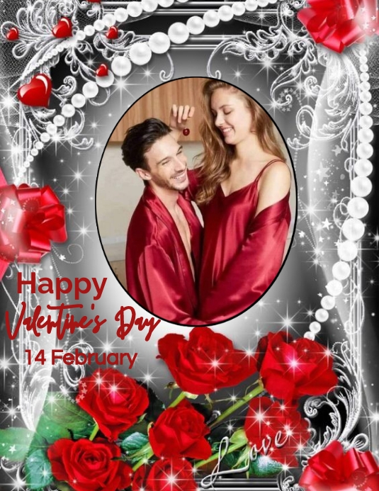 Happy Valentine’s Day Cards , Happy Valent Template | PosterMyWall