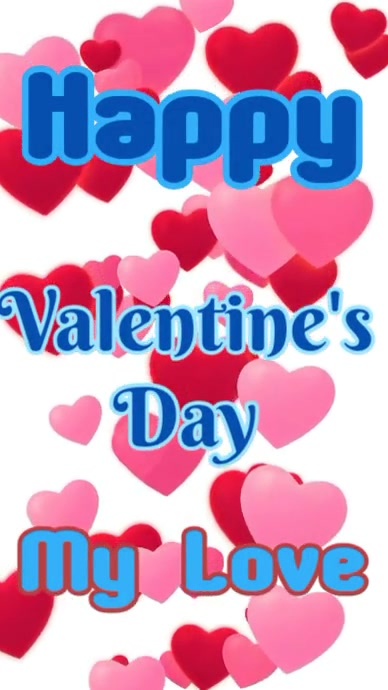 Happy Valentine’s Day My Love – Romantic Heart Animation Video Template ...