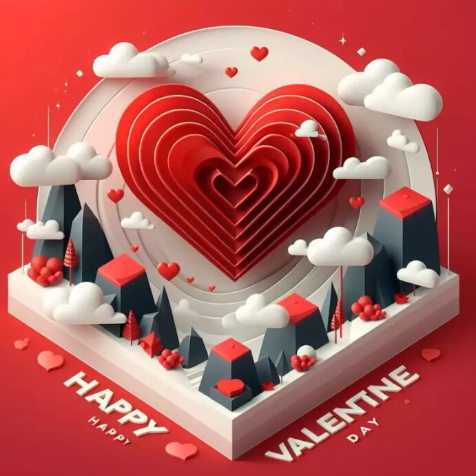 Happy valentine's background Template | PosterMyWall