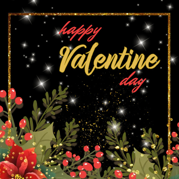 Happy valentine's day, poster Template | PosterMyWall