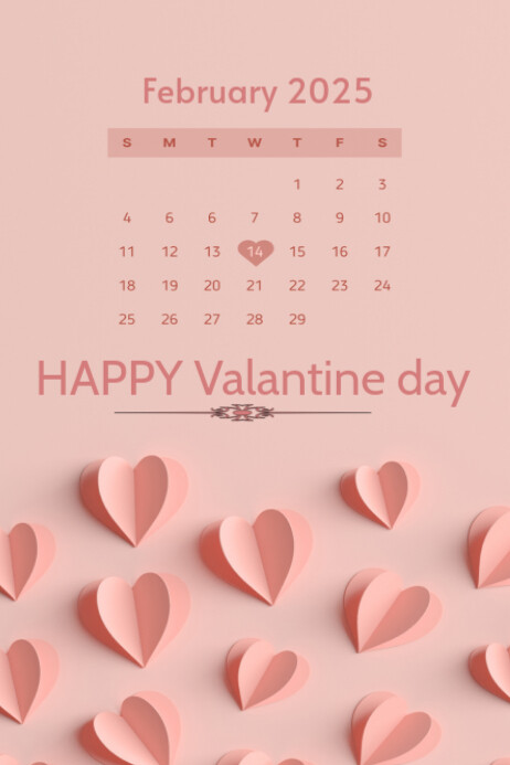 Happy Valentine's Day 2025 Template | PosterMyWall