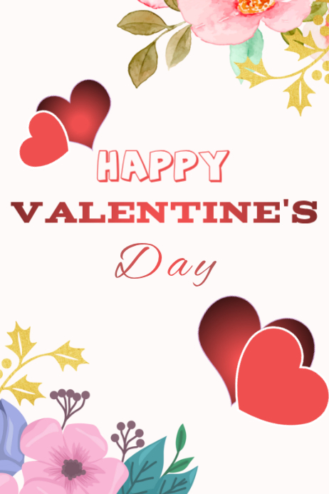 Happy Valentine's Day 2026,2027,2028 Template | PosterMyWall