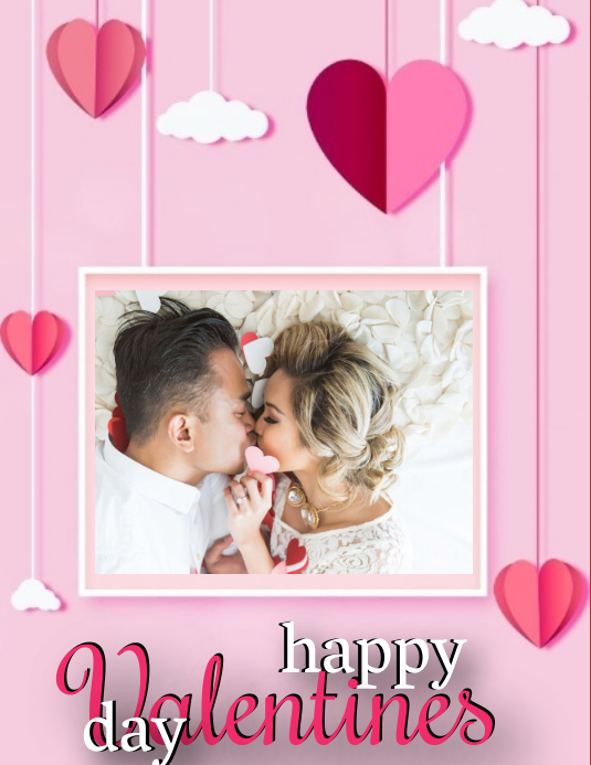 Copy of Happy Valentine's day card virtual Template | PosterMyWall