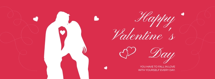 Happy Valentine's Day Facebook Cover Template | PosterMyWall