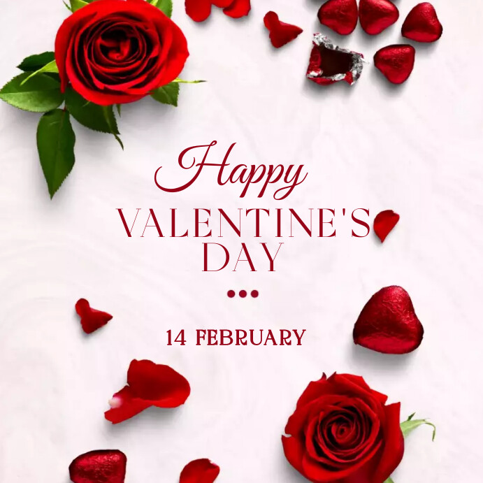 Happy Valentine's Day Instagram Post Template | PosterMyWall