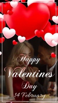 happy valentine's day instagram reel Template | PosterMyWall