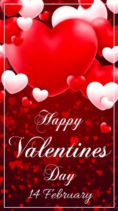 happy valentine's day instagram reel Template | PosterMyWall