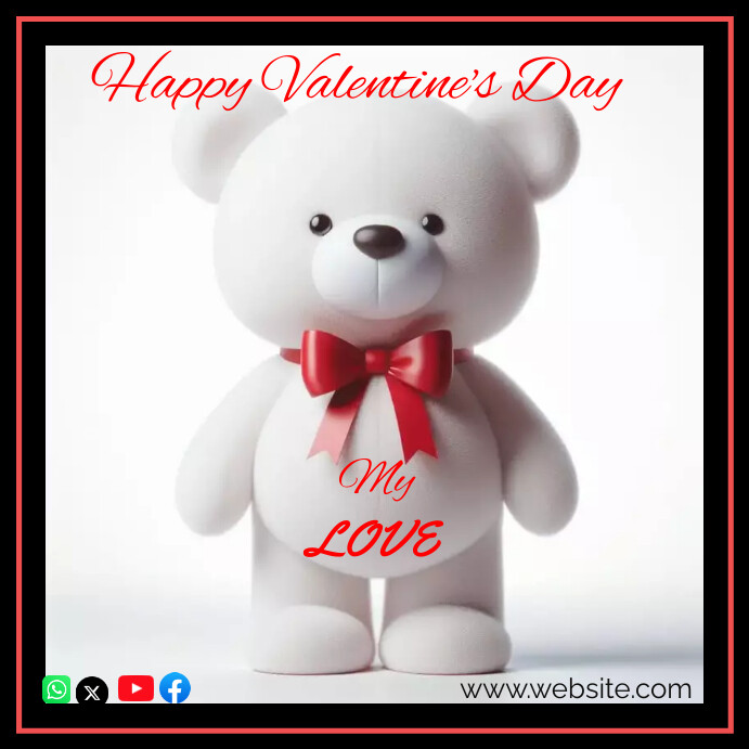 Happy valentine's day My Love Template | PosterMyWall