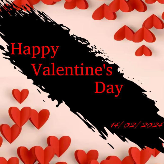 Happy Valentine's day online greeting cards Template | PosterMyWall