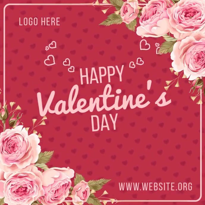 Happy Valentine's Day Post Template | PosterMyWall